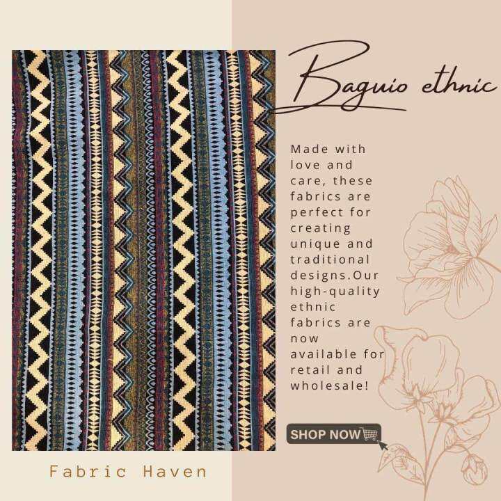 Baguio Ethnic Design Fabric | Lazada PH