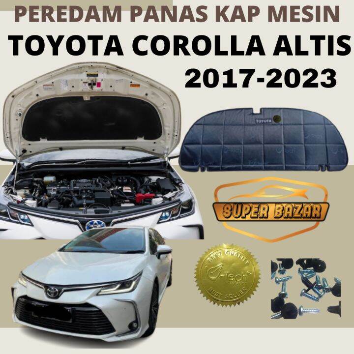 TOYOTA COROLLA ALTIS 2007-2023 peredam panas kap mesin mobil | Lazada ...