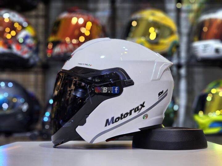 Original Motorax S30 Aurora White Open Face Helmet | Lazada