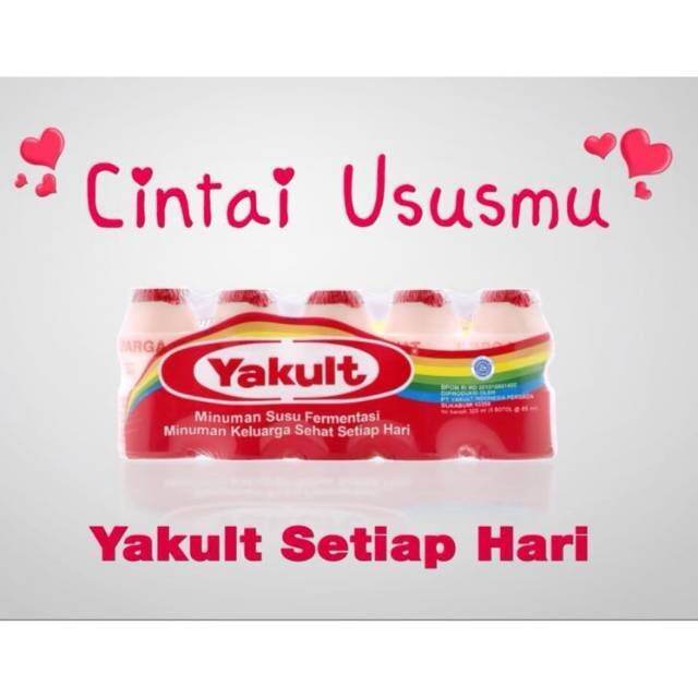 YAKULT 1 pak ISI 5 BOTOL YAKUL SEHAT YAKULT MINUMAN BERVITAMIN | Lazada ...