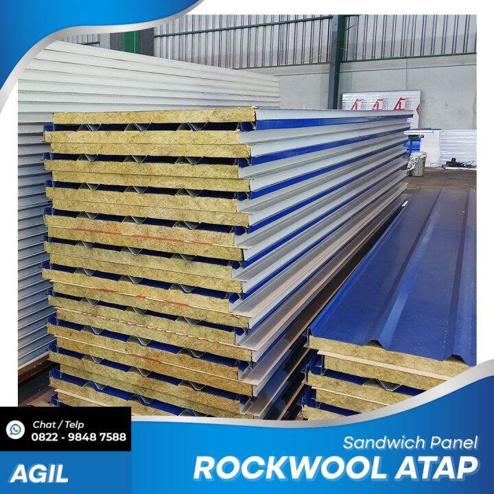 Sandwidch Panel Rockwool Atap | Lazada Indonesia