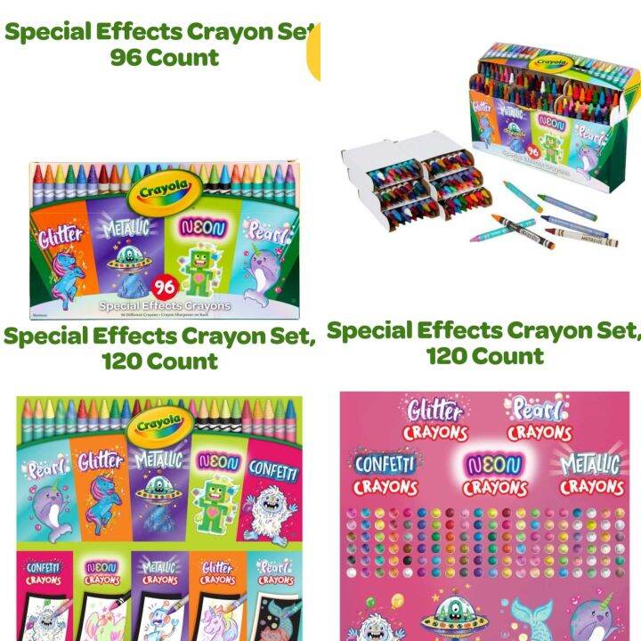 CRAYOLA SPECIAL EFFECTS CRAYONS 120'S & 96’S,CRAYOLA SPECIAL EFFECTS ...