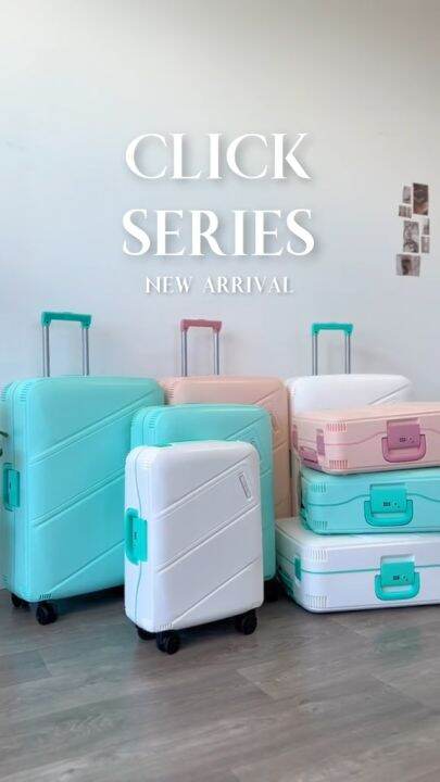 Tpartner กระเป๋าเดินทาง Click series เทคโนโลยีใหม่ขึ้นรูปแบบ PP Hard ...