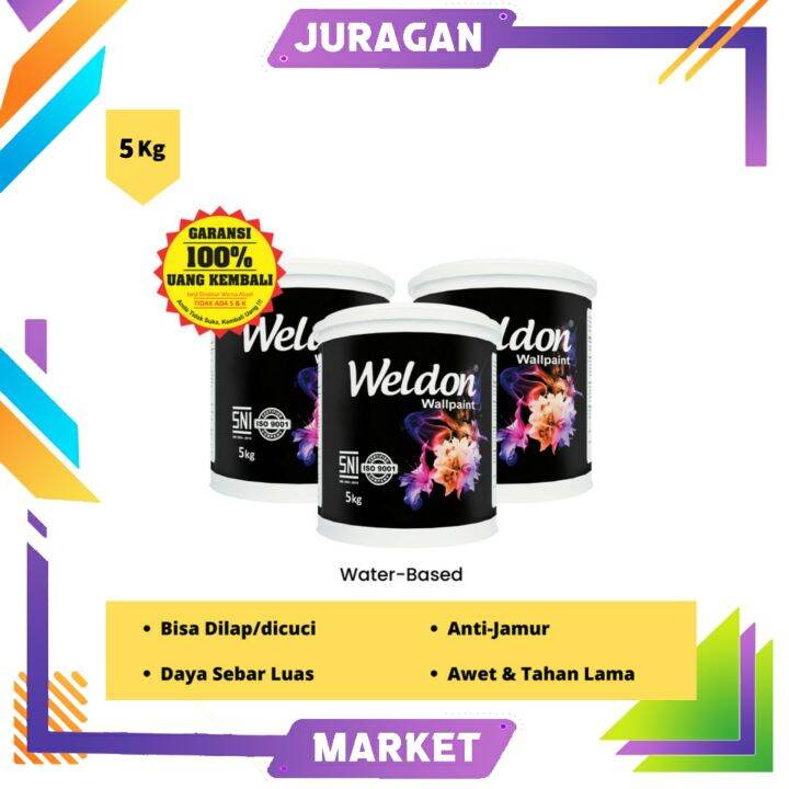 CAT TEMBOK WELDON INTERIOR 1 KG | Lazada Indonesia