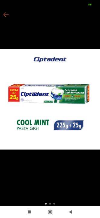 Ciptadent cool mint pasta gigi | Lazada Indonesia