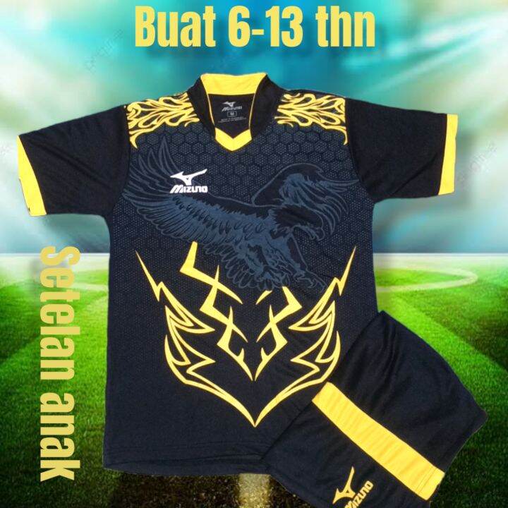 SETELAN JERSEY ANAK ANAK USIA (6-12) TAHUN, BAHAN POLLYSTER, ADEM DAN ...