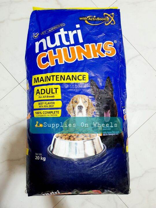 NUTRI CHUNKS DOG FOOD 1 sack (20 kgs) | Lazada PH