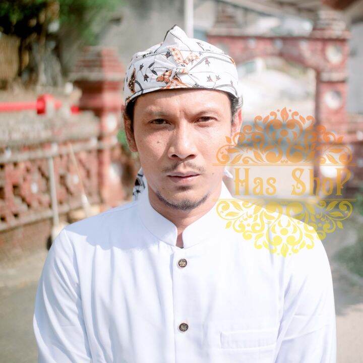 Iket khas sunda motif batik kangkungan khas cirebon | Lazada Indonesia