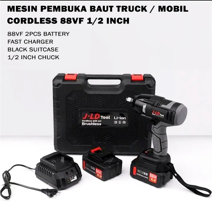 [TERKUAT!] ALAT PEMBUKA BAUT MOTOR DAN MOBIL TERKUAT TORSI 500NM ...