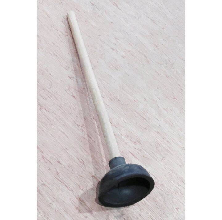 WOOD HANDLE PLUNGER PAMBOMBA SA INIDORO FORCE CUP RUBBER TIOLET BOWL ...
