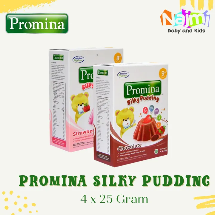 Promina Silky Puding Pudding Bayi 100gr Rasa Coklat dan Strawberry ...