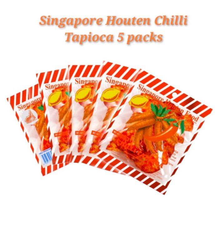 Singapore Houten Chilli Tapioca Snacks 5 packs | Lazada