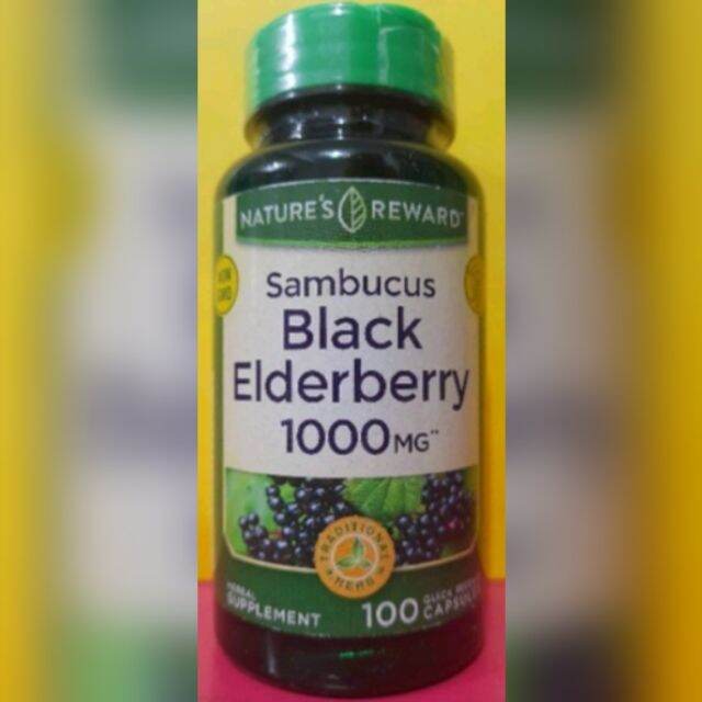 Sambucus Black Elderberry 64:1 Extract 1000mg 100 capsules EXPIRY ... Sambucus Black Elderberry 64:1 Extract 1000mg 100 capsules EXPIRY ...