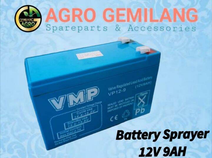 Battery accu aki sprayer Elektrik Battery tangki cas aki tangki semprot ...