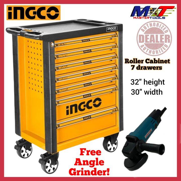 Ingco Original Industrial (Empty) Roller Cabinet with 7pcs Drawers ...
