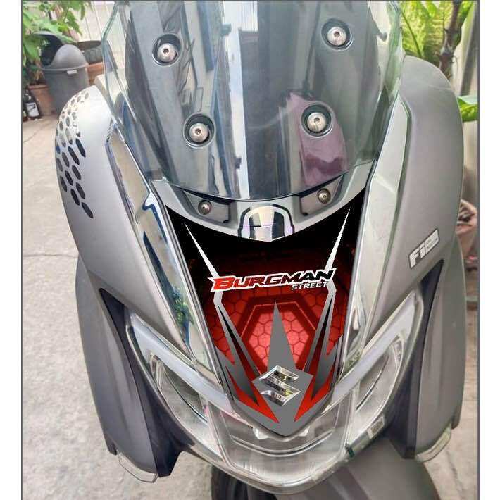 Suzuki Burgman Street FRONT PANEL : Customized Motorcycle Decals ...