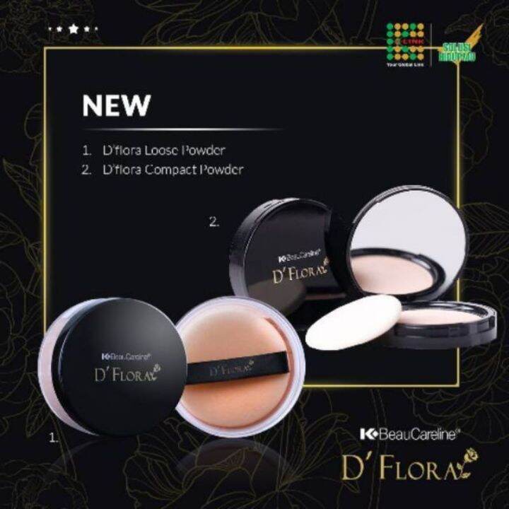 K BEAU CARELINE (D'FLORA COMPACT &D'FLORA LOOSE POWDER) ORIGINAL KLINK ...