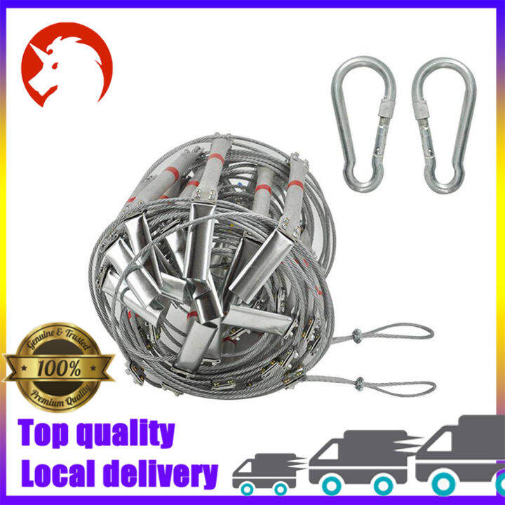 5m Aluminum Alloy Resin Fire Escape Ladder Rescue Rope Ladder ...