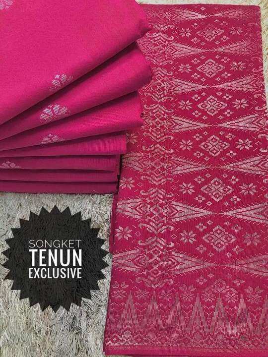 Kain Pasang Songket Tabur Tenun Asli | Lazada
