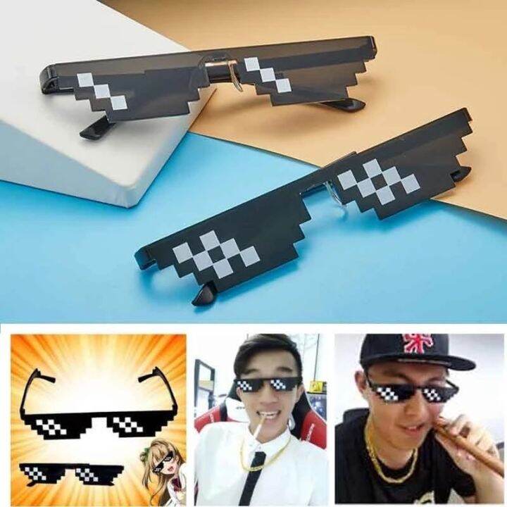 🔥พร้อมส่งจากไทย🔥 8 Bit Thug Life แว่นแฟชั่น พรอพถ่ายรูป แว่นตากันแดด ...