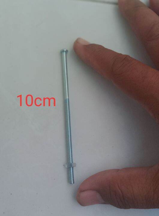 baut M4 x 100 mm/4mm x 10cm dan mur 10 pasang | Lazada Indonesia