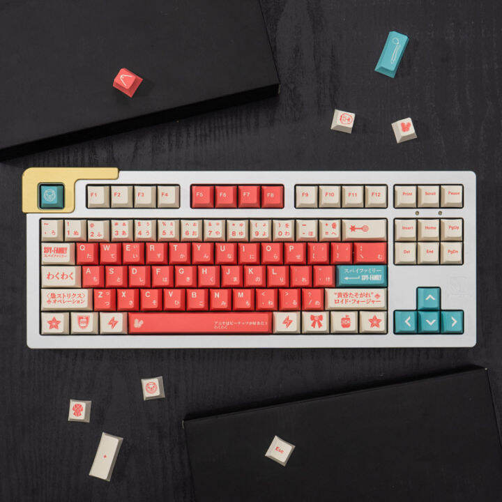 GMK Play House Keycap 130 Keys Cherry Profile PBT Dye-Sub Keycaps With ...
