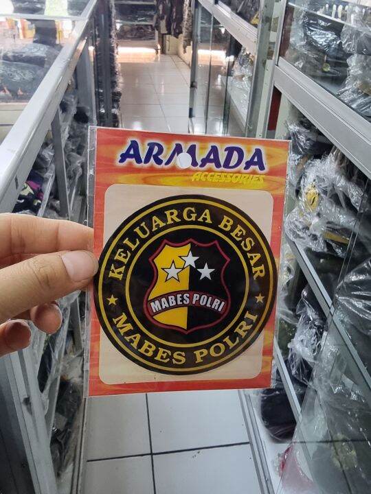 stiker polri | stiker kaca mabes polri | Stiker PVC mabes polri dasar ...