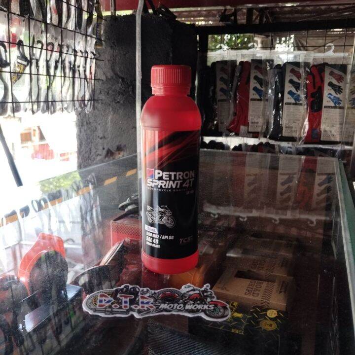 Original Petron Sprint 4T ADD OIL Motorcycle Engine Oil SR100 200ml SAE ...