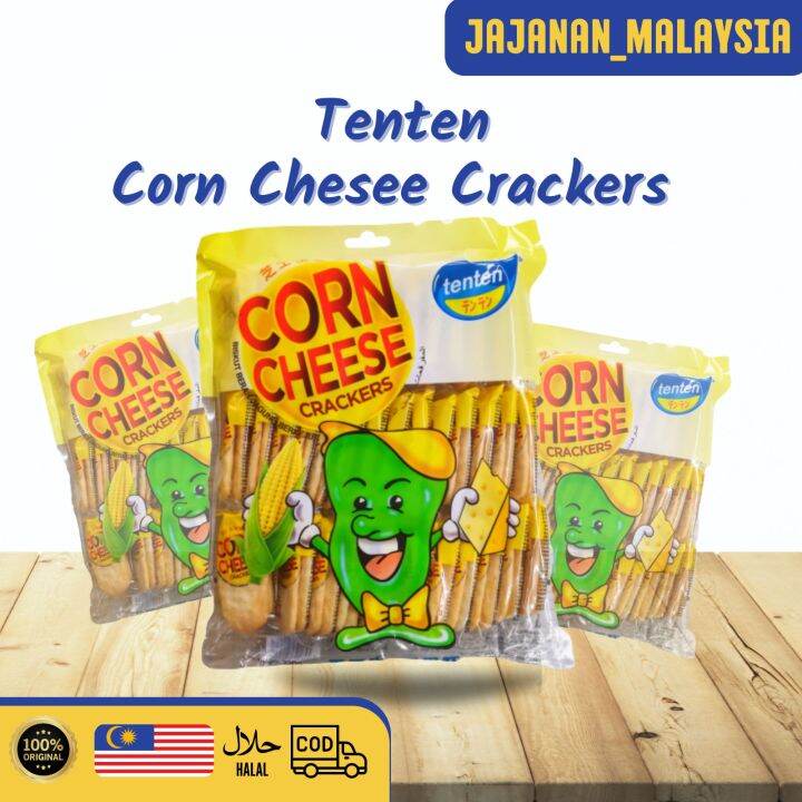 Tenten Corn Cheese Crackers Biskuit Jagung buatan Malaysia Dijamin Enak ...