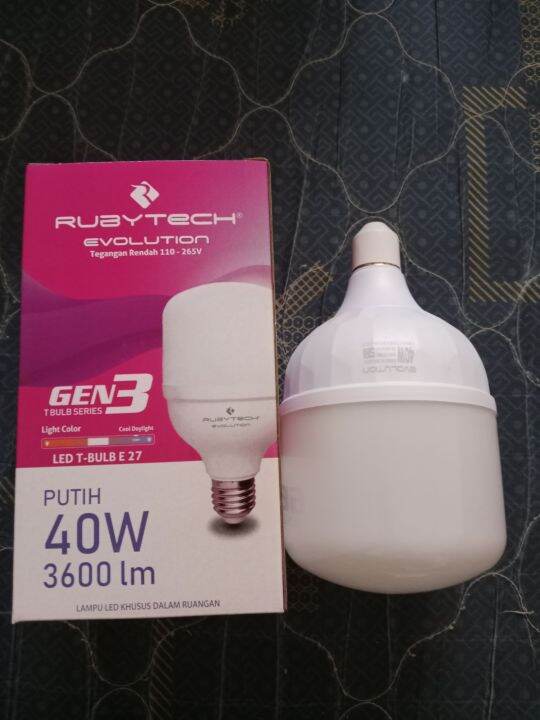 LAMPU LED RUBYTECH 40 WATT GEN 3 SUPER TERANG/LAMPU JALAN LED PUTIH -1Pcs | Lazada Indonesia