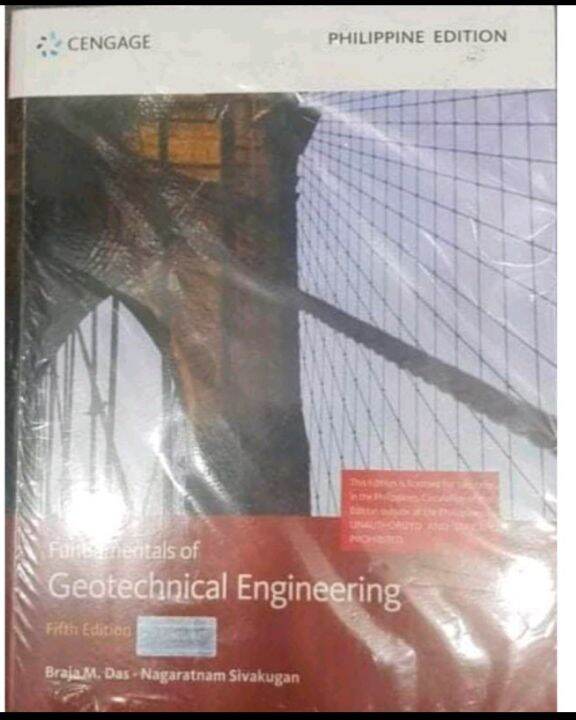 Fundamentals of GEOTECHNICAL ENGINEERING by Braja Das | Lazada PH Fundamentals of GEOTECHNICAL ENGINEERING by Braja Das | Lazada PH