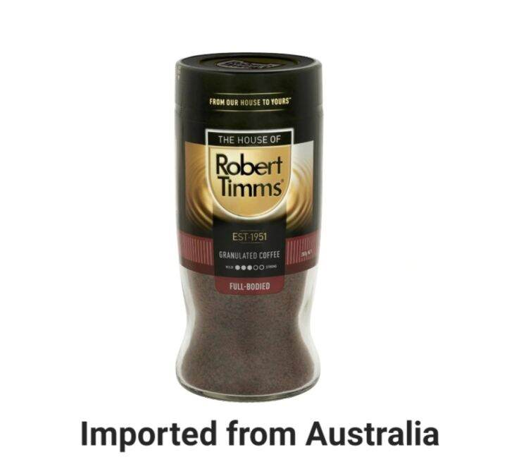 Imported Robert Timms Premium Full Bodied Granulated Coffee 200g ...