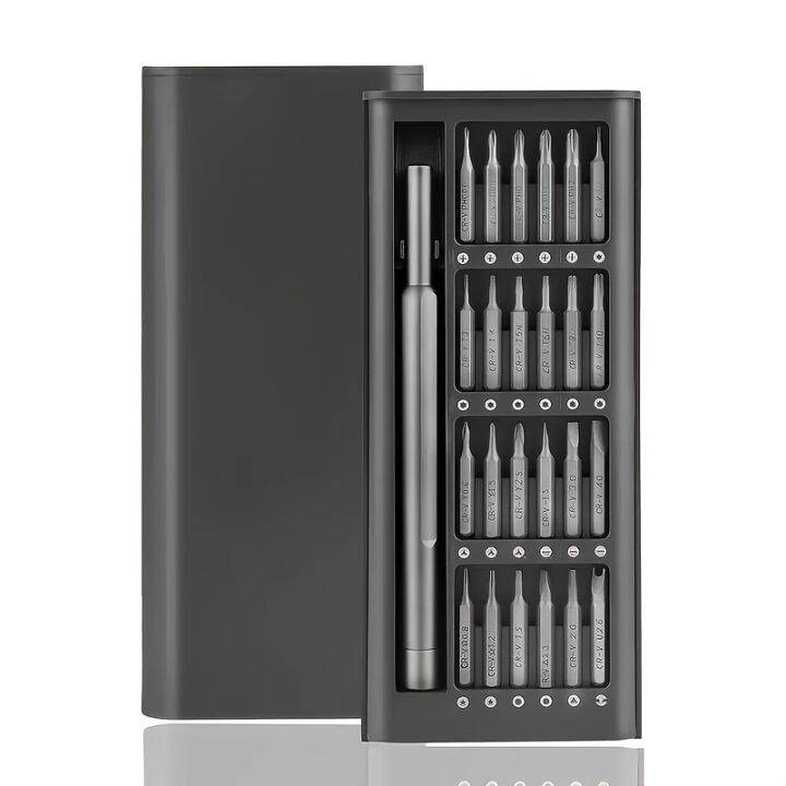 Magnetic Precision Screwdriver Set, 25 In 1 With 24 Piece Mini Pocket Screwdriver Set, Small ...