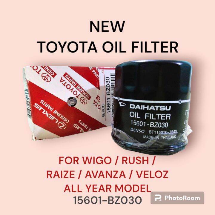 ORIGINAL TOYOTA OIL FILTER WIGO / RAIZE / VELOZ / AVANZA / RUSH OIL ...
