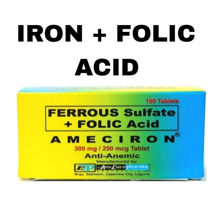 Ameciron Iron + Folic Acid | Lazada PH