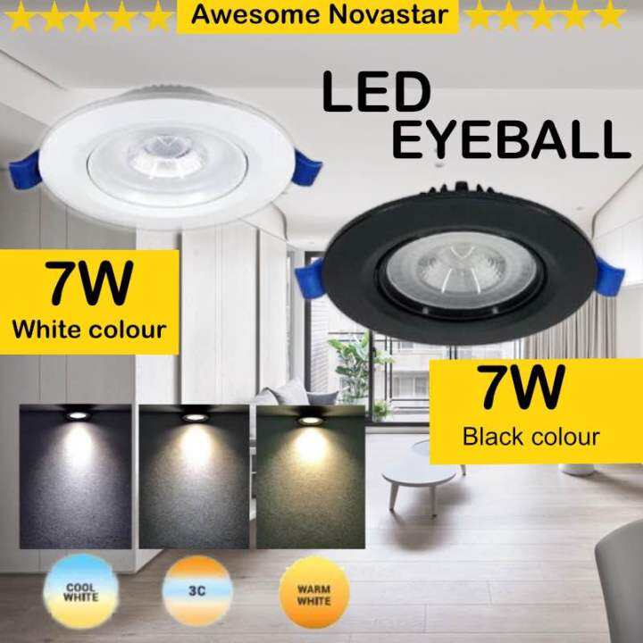 LED eyeball 3 Colour LED Eyeball / Focal Light 3in1 Warmwhite/Coolwhite ...
