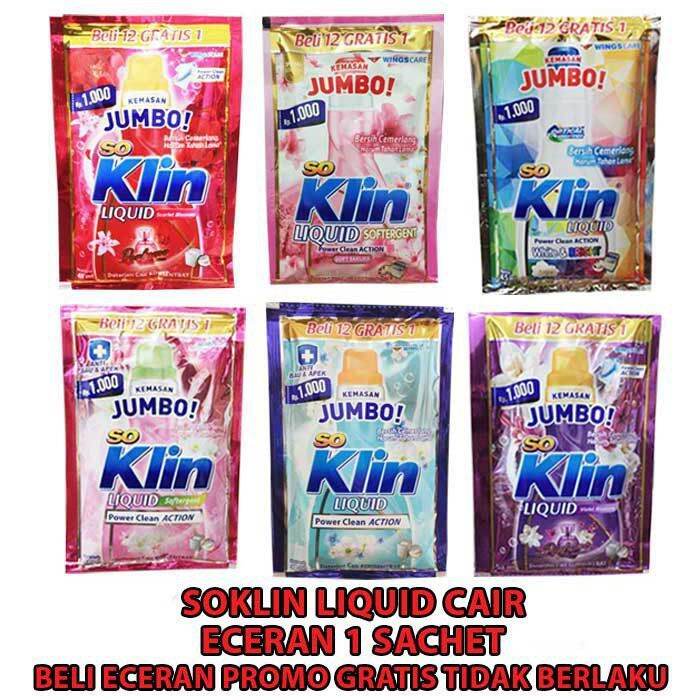 SOKLIN LIQUID PER SACHET | Lazada Indonesia
