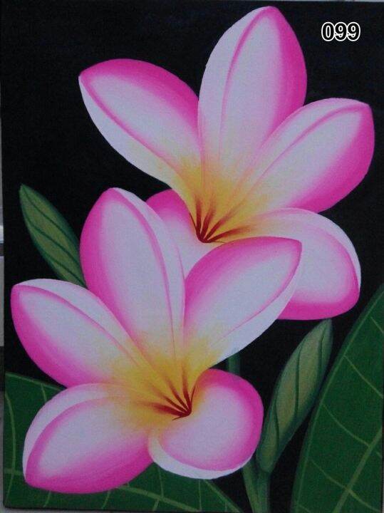 Lukisan bunga kamboja | Lukisan bali | Lukisan indah | Lukisan ...