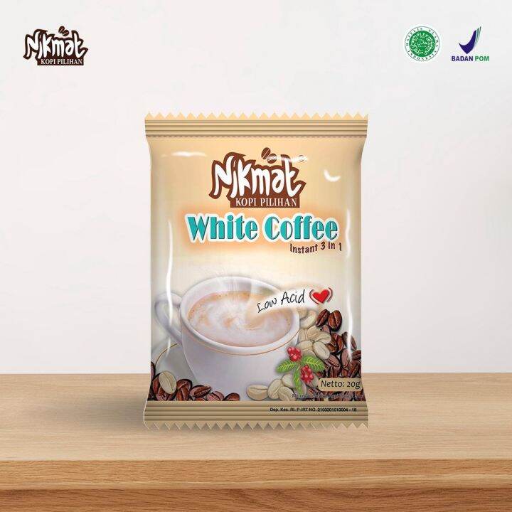 Kopi Nikmat White Coffee Khas Bogor Isi Perpack 20 X 20 Gram Halal Kopi Original Bogor Kopi Enak