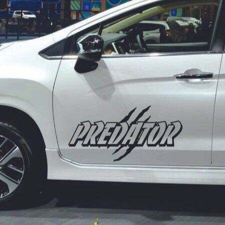 STIKER MOBIL STIKER PINTU MOBIL PREDATOR STIKER CUSTOM STICKER CUTTING ...