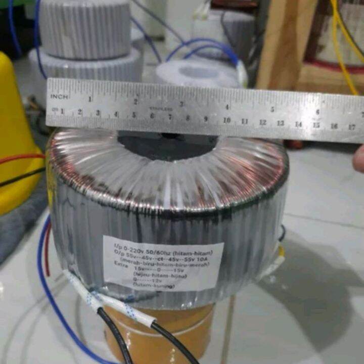 Trafo donat Trafo Toroid 10A CT 45Volt 55Volt Asli Made hand lokal kwalitas terjamin Yang Mau ...