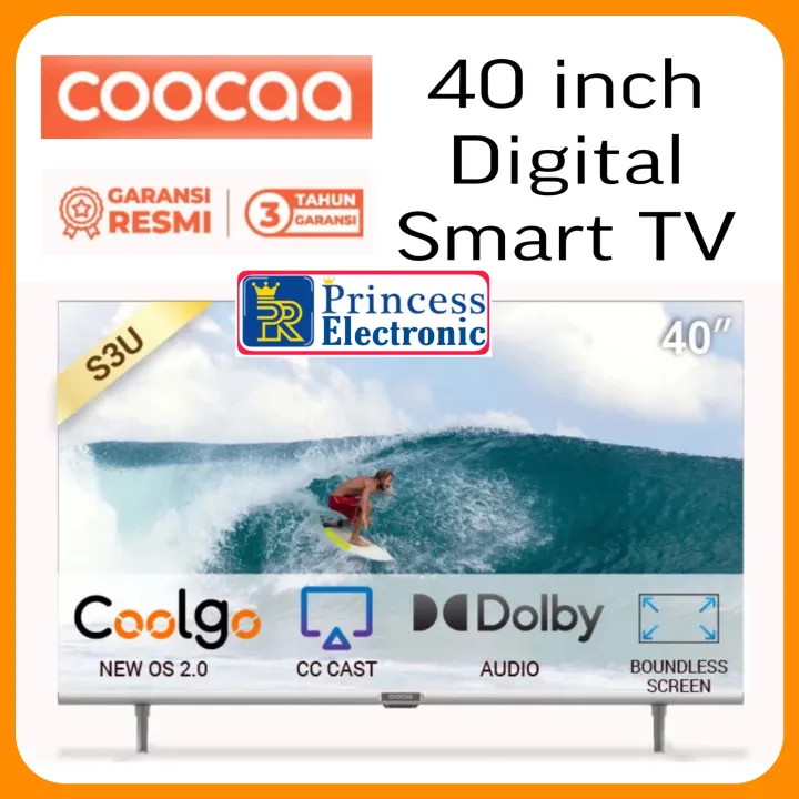Coocaa 40S3U 40 inch FHD Smart tv digital | Lazada Indonesia