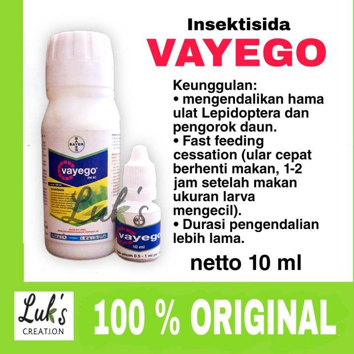 VAYEGO 200SC BAYER Insektisida sistemik pembasmi hama ulat 10 ml ...