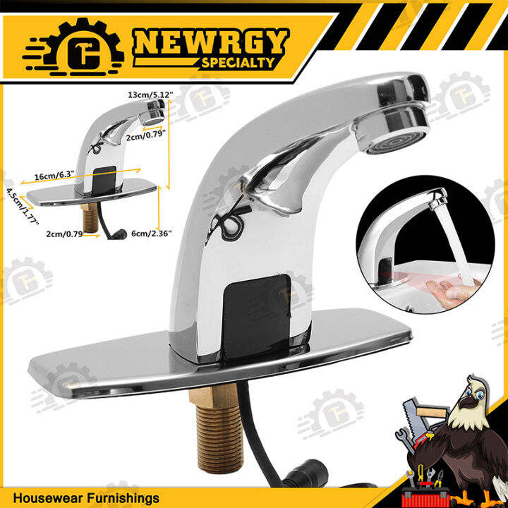 DC Bathroom Automatic Touch Infrared Sensor Faucets Touchless Water ...