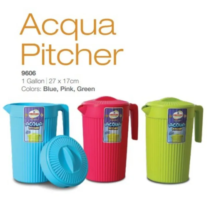 Orocan Aqua Pitcher Pitchel 1 Gallon (BIG SIZE) Stock #9606-P | Lazada PH