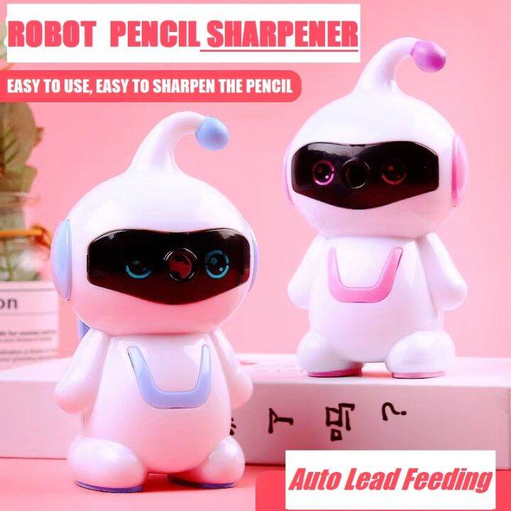 NOVELTY Creative Robot Pencil Sharpener | Pengasah Pensel Robot Comel ...