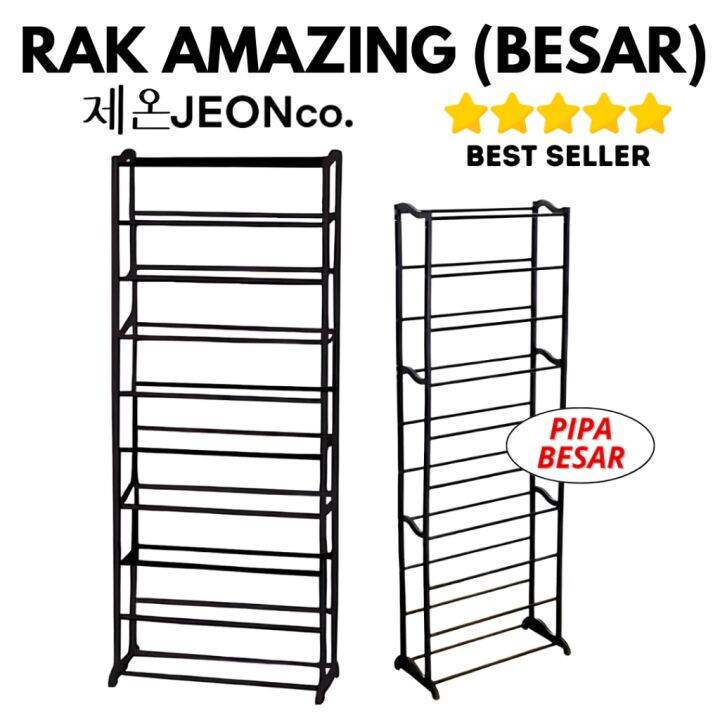 RAK SANDAL SEPATU SERBAGUNA 10 SUSUN JEON | Lazada Indonesia