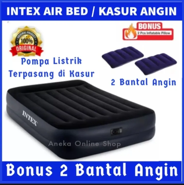Kasur Angin Intex Durabeam Rest Raised Airbed-Original | Lazada Indonesia