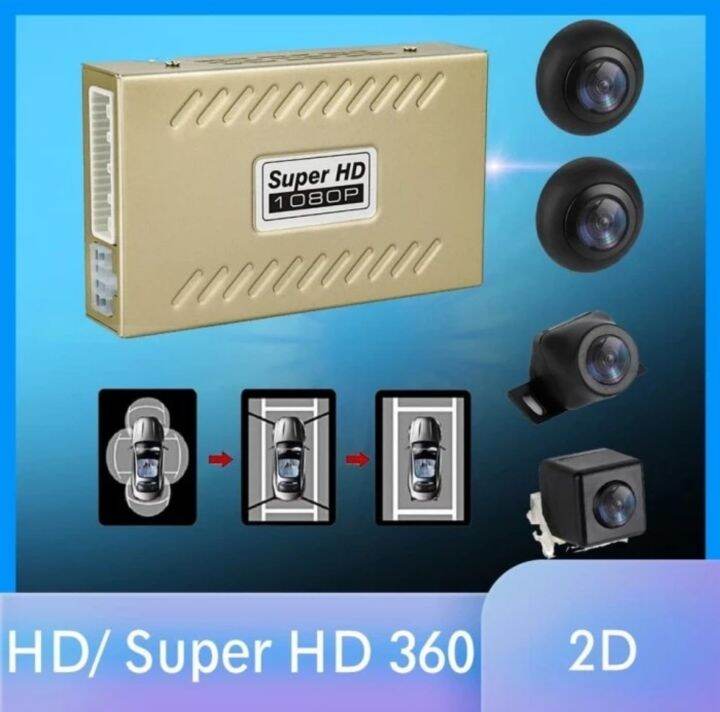 modul kamera 360 bird view kit hd plane view DVR recording panoramic ...