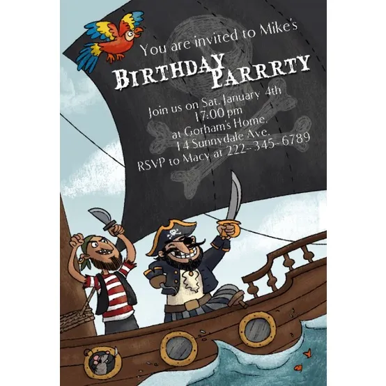 Invitation Card For Birthday (BOY) 3r Size | Lazada PH